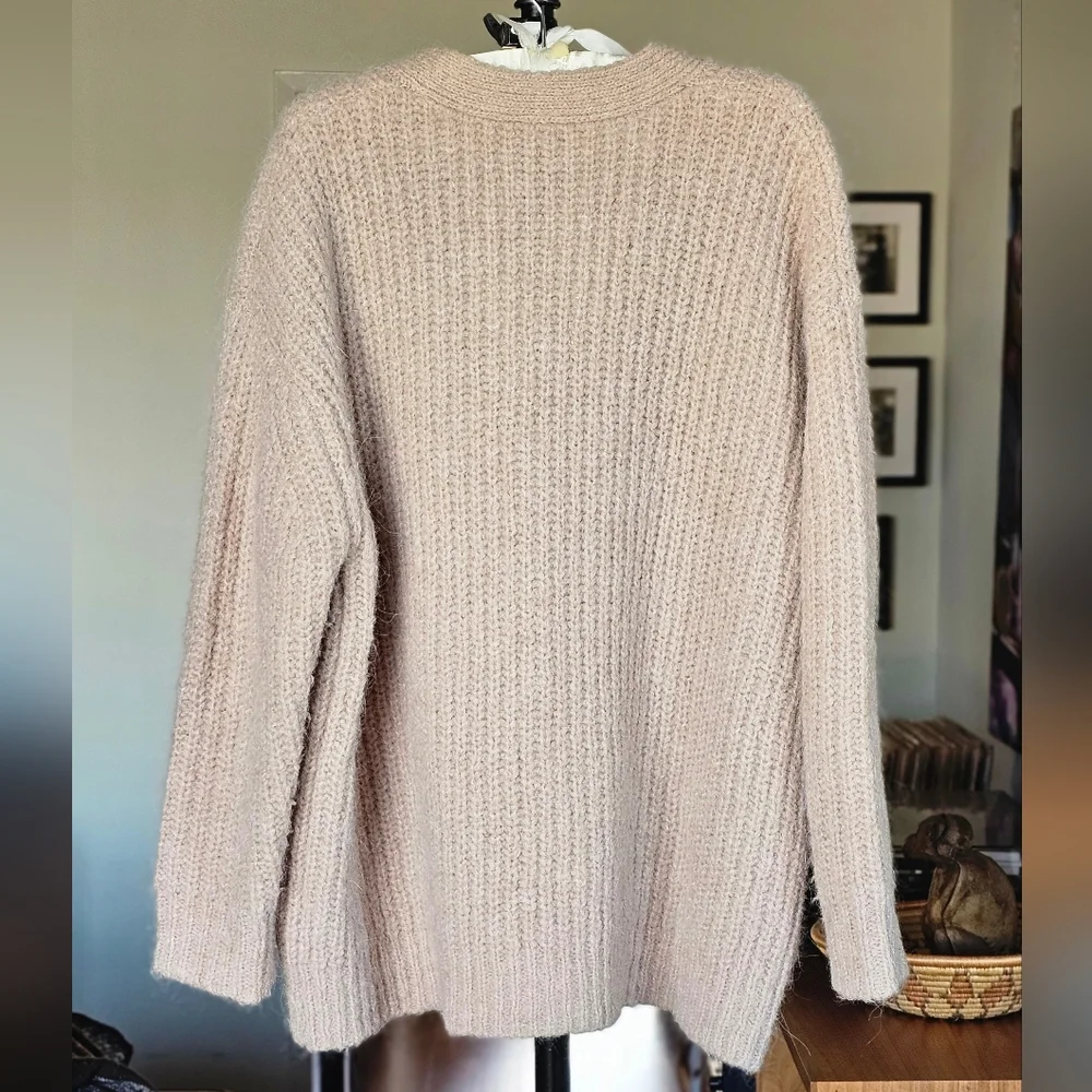Jenni Kayne | Sweaters | Jenni Kayne Blush Pinkish Tan Ribbed Knit ...